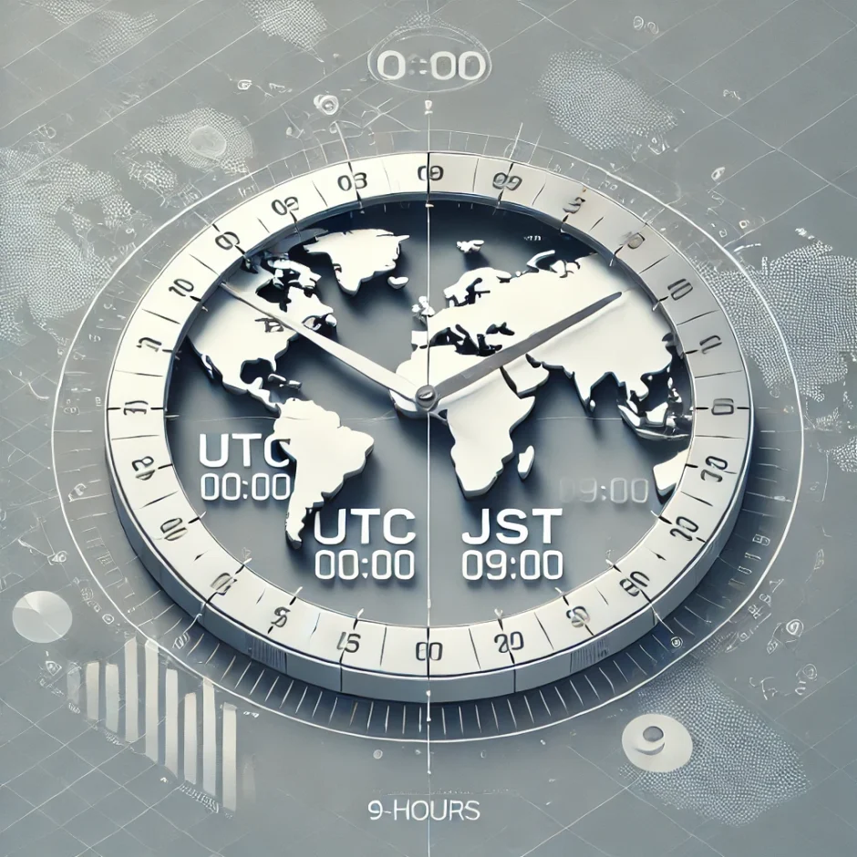 UTC が午前0時の時JST は午前9時 - みらっくのブログ